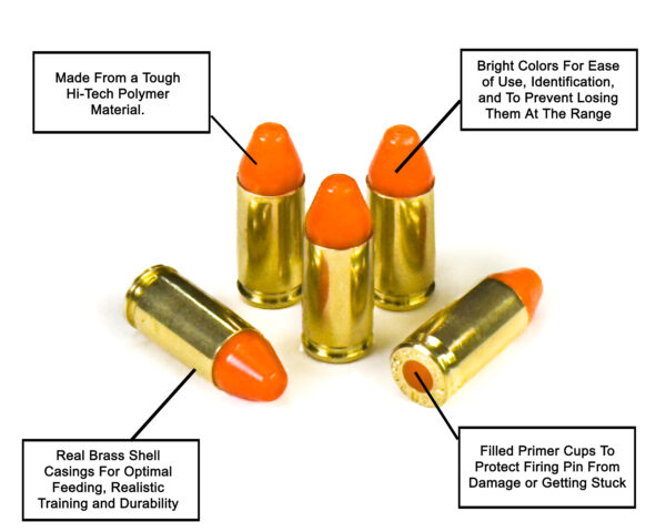 9mm Dummy Ammo Training Inert Rounds - Dry Fire Pro Shop